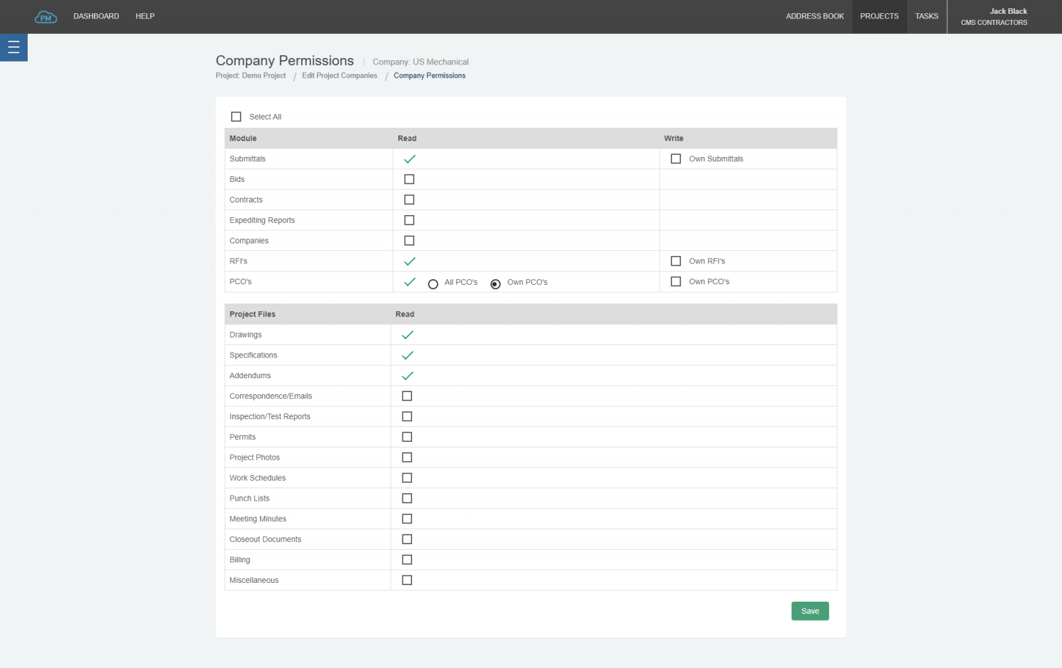 Access Control and User Permissions | Cloud PM
