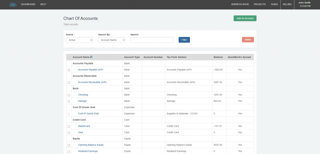Chart of Accounts for Construction Projects | Cloud PM